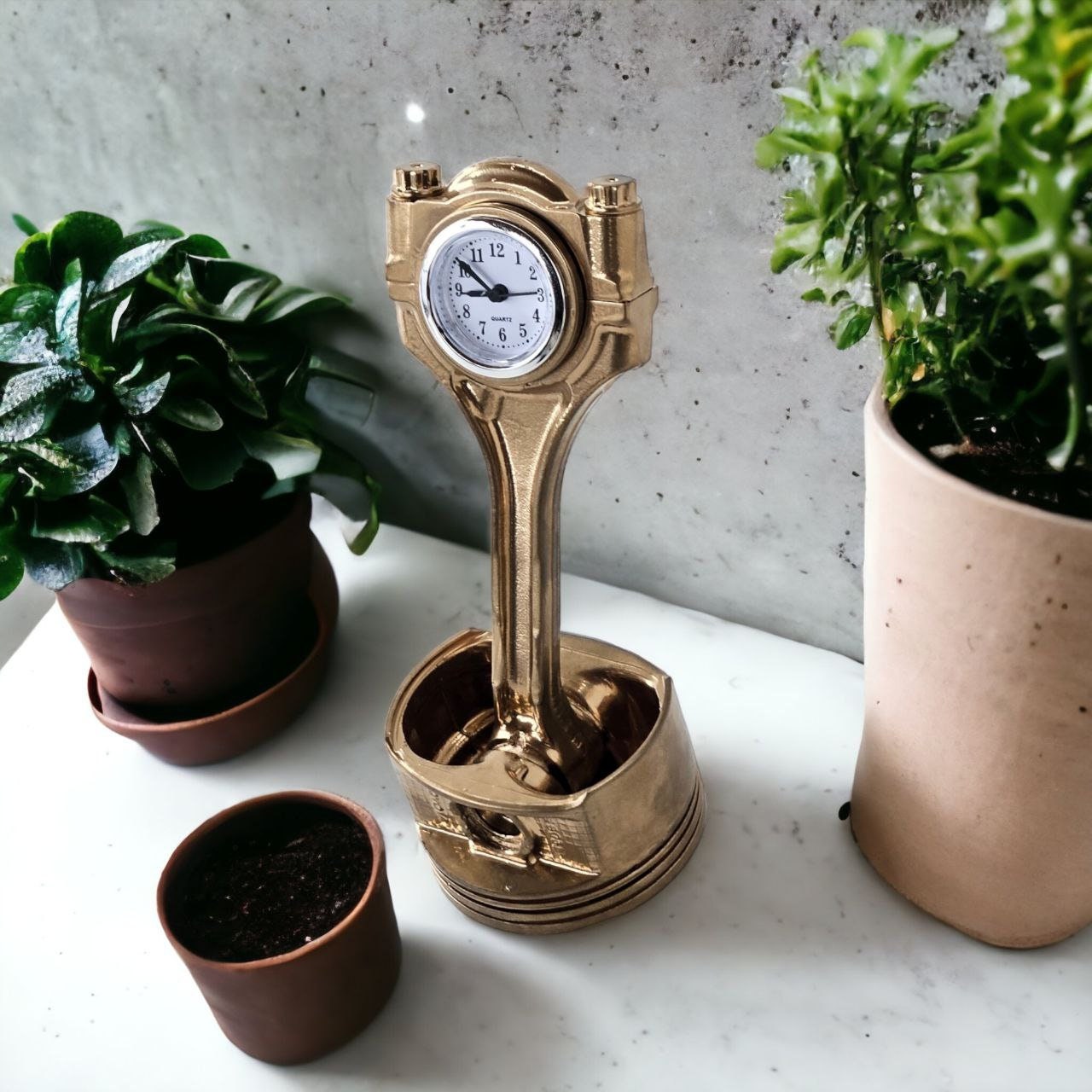 Desk Clock, Piston Clock, Automotive Decor, Car Guy Gift, Car Engine ...