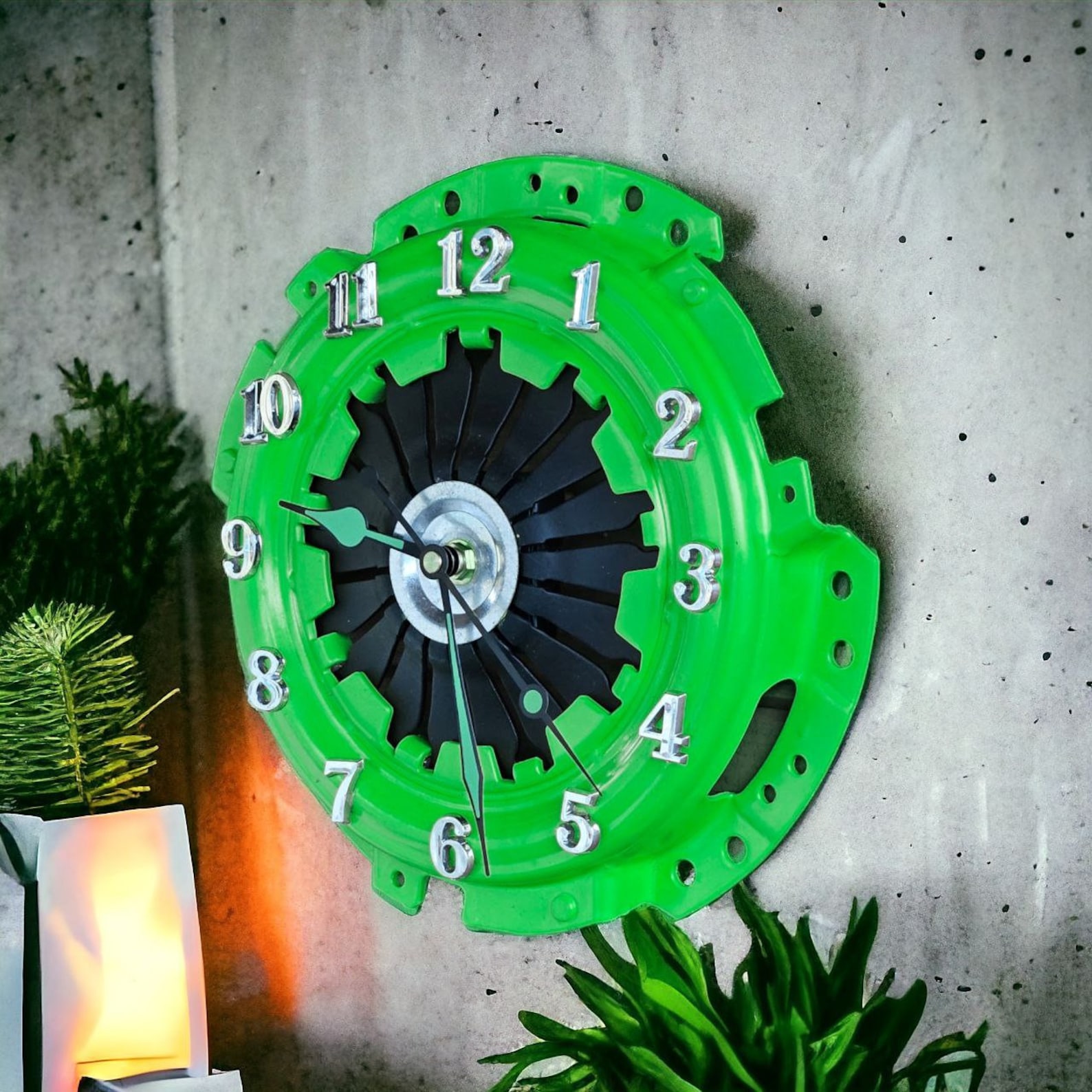 Metal Wall Clock With Personalization for a Car Guy Gift, Automotive ...