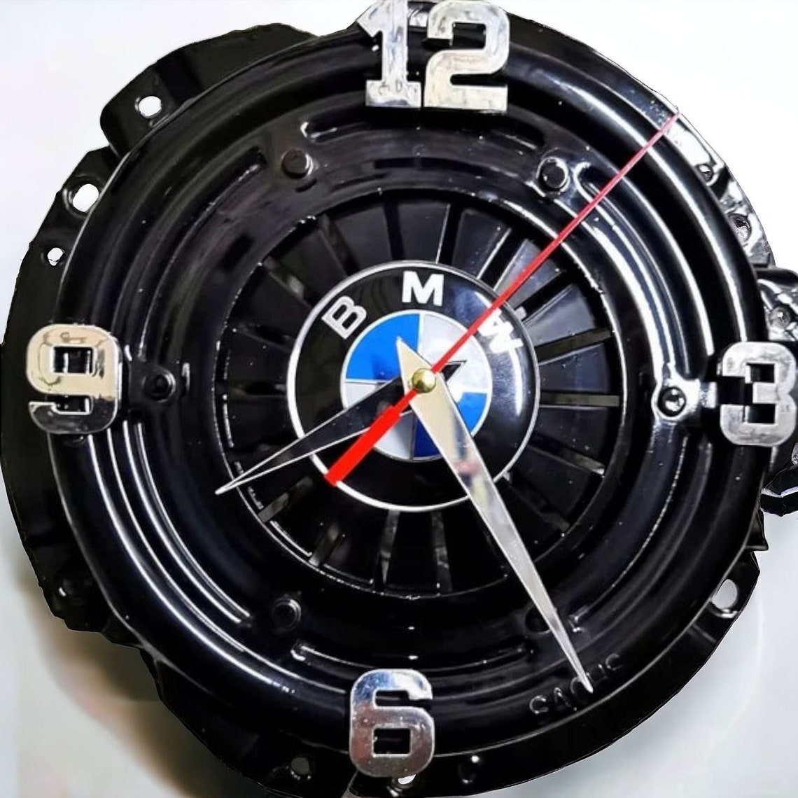 Automotive Wall Clock, Car Part Clock, Clutch Clock Made From Recycled ...