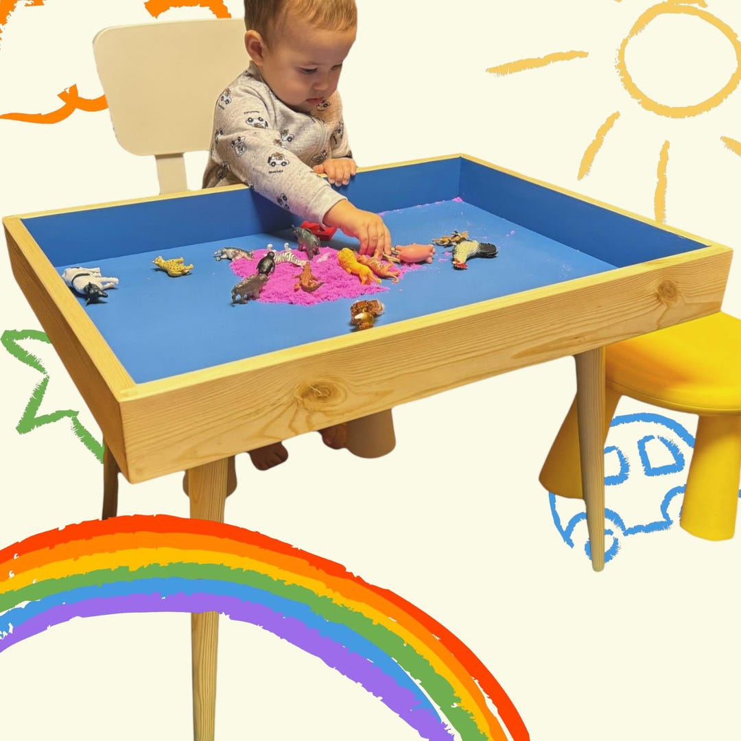 Sandbox for Therapy, Children's Table, Gift for Children, Jungian Sand ...