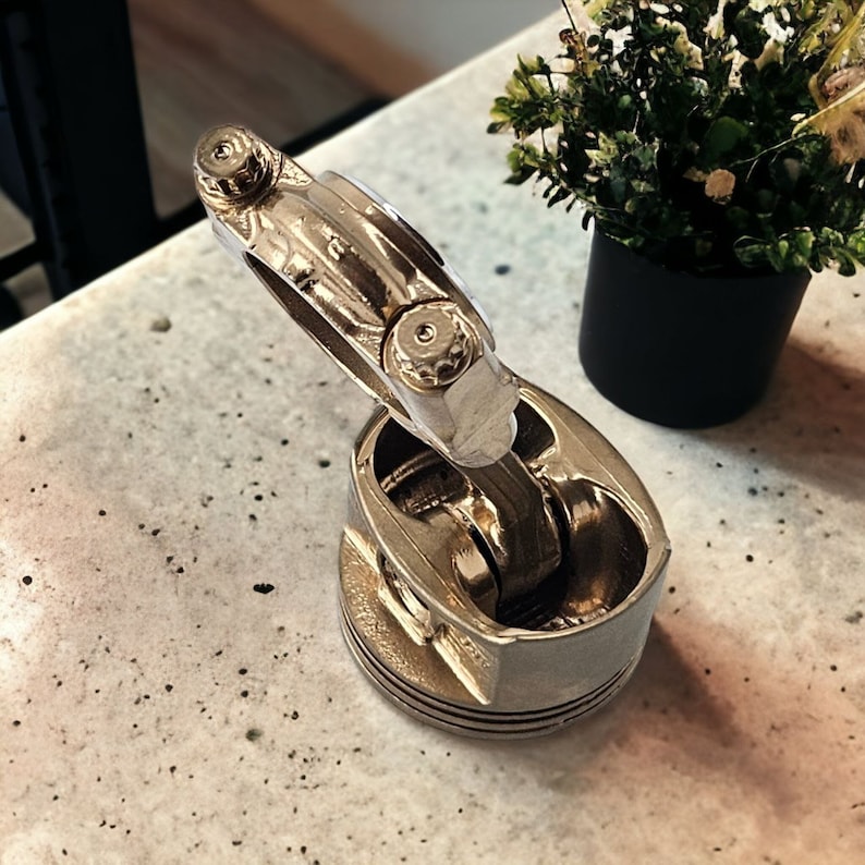 Desk Clock, Piston Clock, Automotive Decor, Car Guy Gift, Car Engine ...