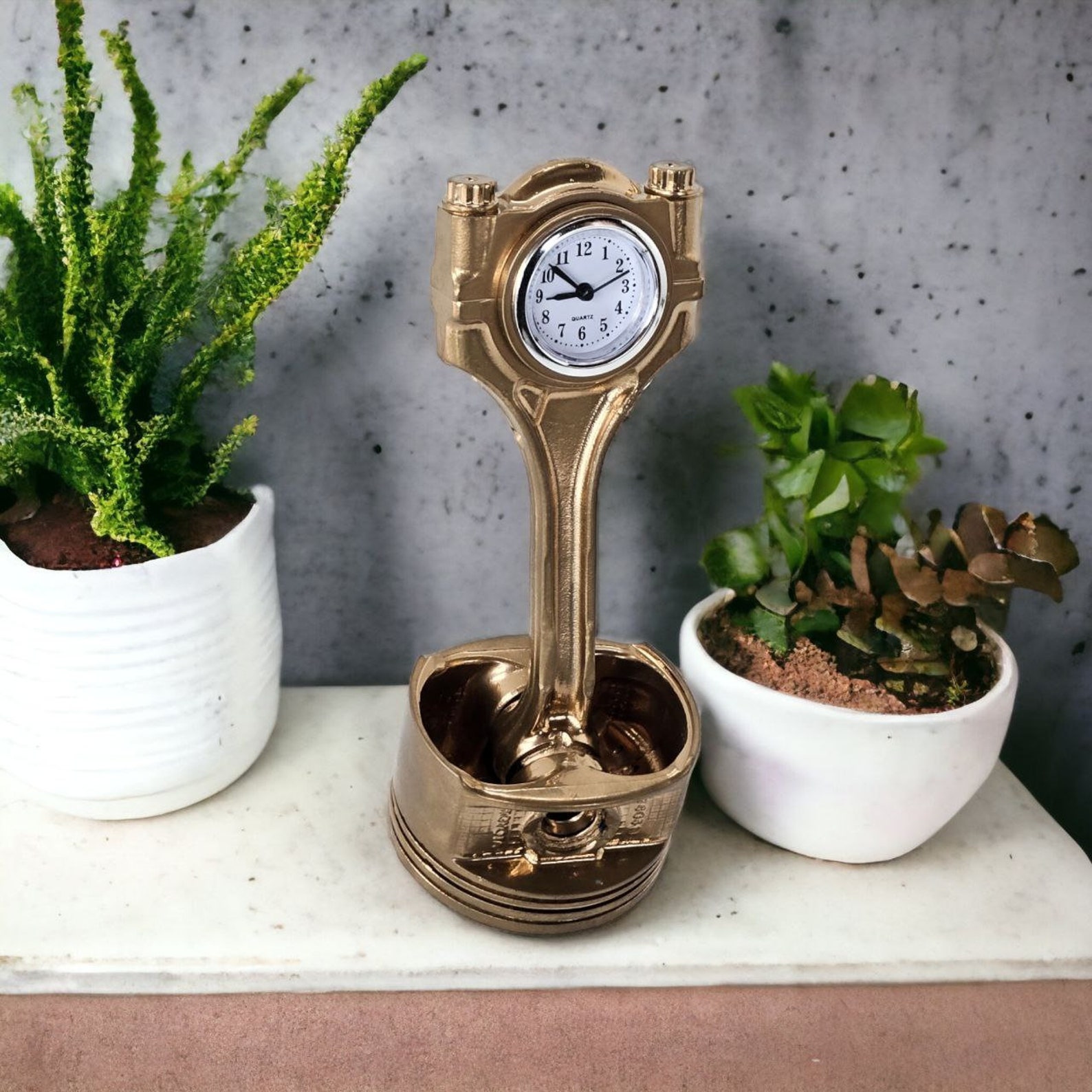 Desk Clock, Piston Clock, Automotive Decor, Car Guy Gift, Car Engine ...