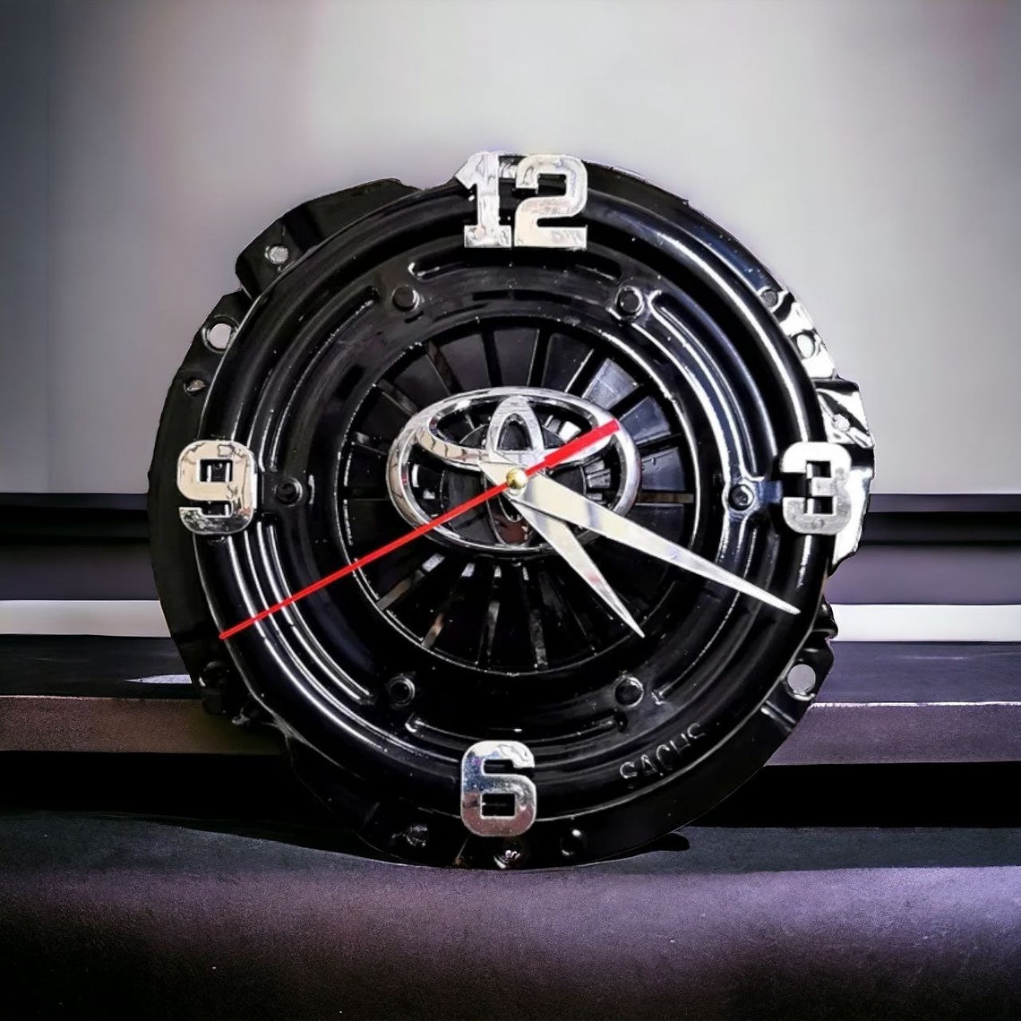 Automotive Wall Clock, Car Part Clock, Clutch Clock Made From Recycled ...