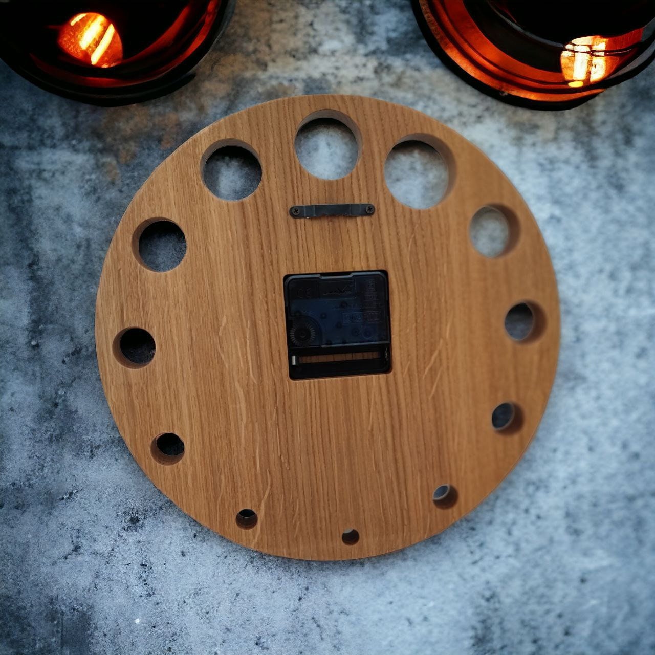 Large Wall Oak Clock Workshop Clock Wood Working Gifts - Etsy