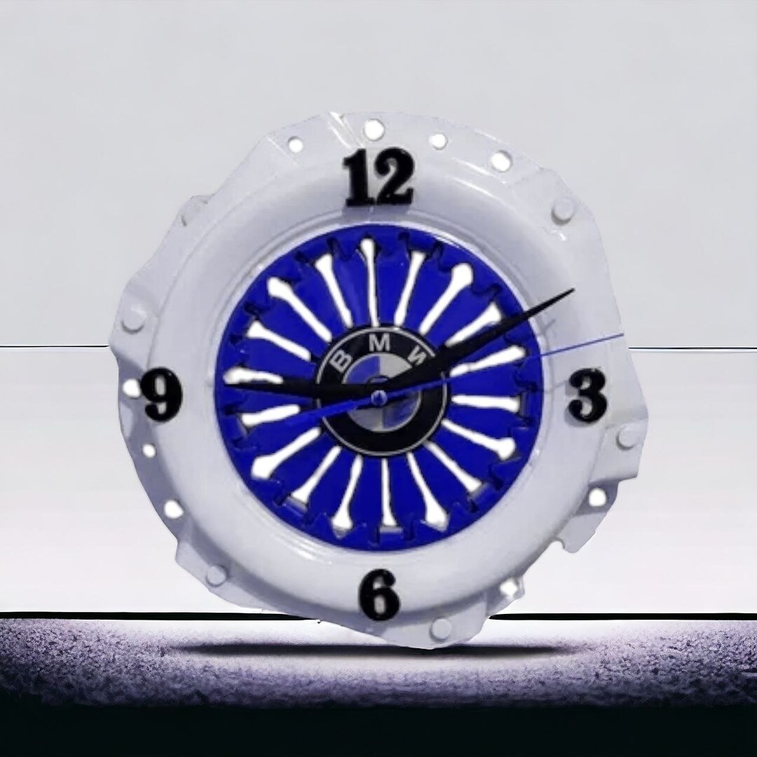Metal Wall Clock With BMW Emblem, Car Part BMW Clock, Metal Wall Clock ...