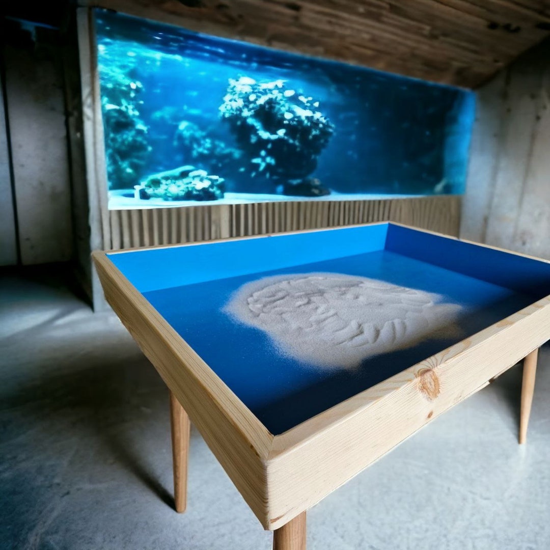 Ocean Table, Miniature Sandbox, Meditation Sand Box, Sand Ceremony Set ...