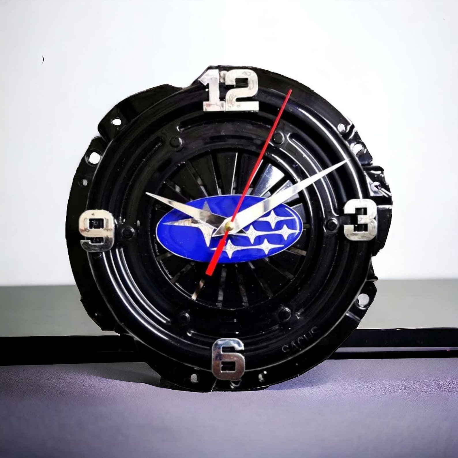 Automotive Wall Clock, Car Part Clock, Clutch Clock Made From Recycled ...