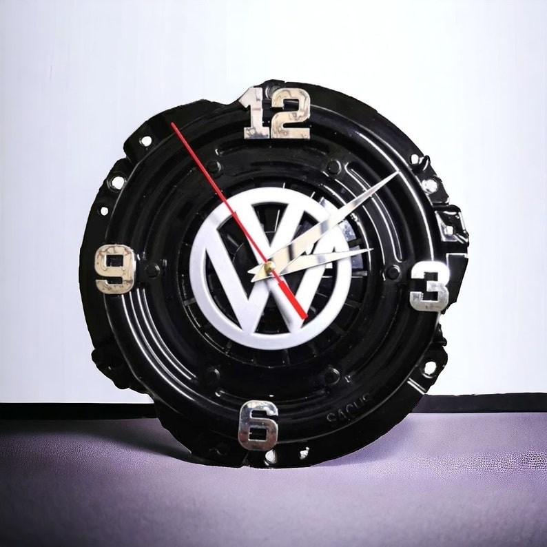 Automotive Wall Clock, Car Part Clock, Clutch Clock Made From Recycled ...