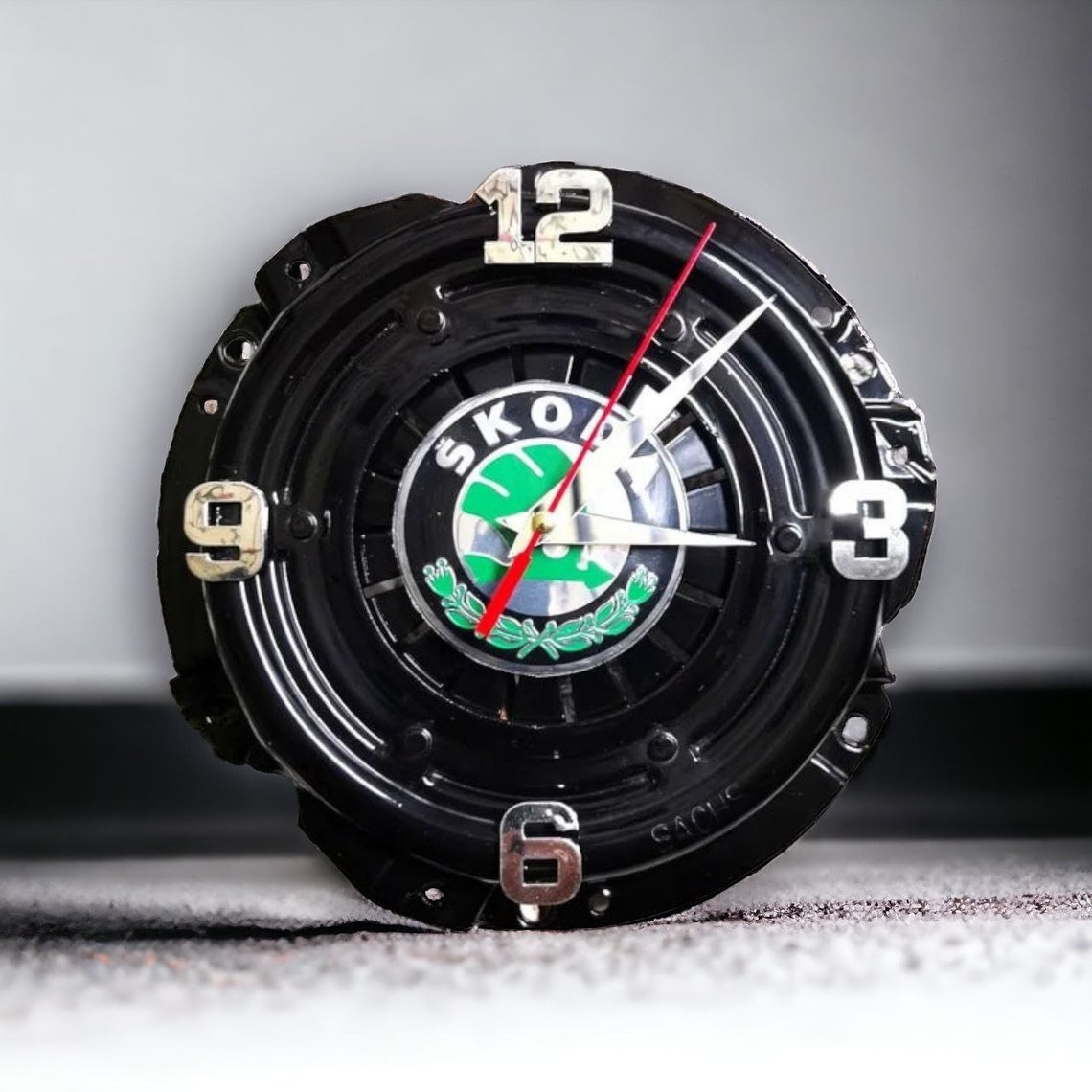 Automotive Wall Clock, Car Part Clock, Clutch Clock Made From Recycled ...