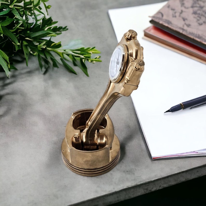 Desk Clock, Piston Clock, Automotive Decor, Car Guy Gift, Car Engine ...