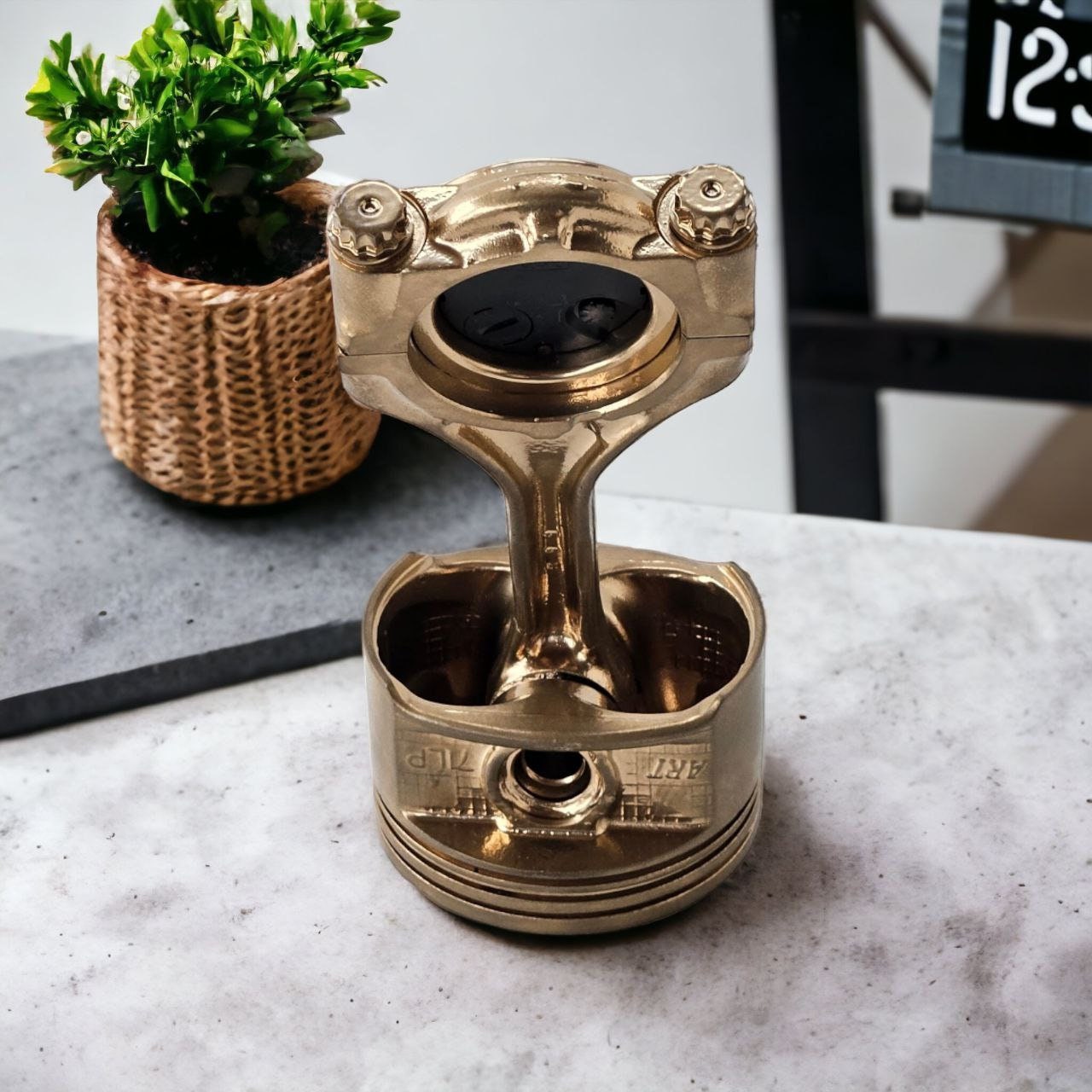 Desk Clock, Piston Clock, Automotive Decor, Car Guy Gift, Car Engine ...