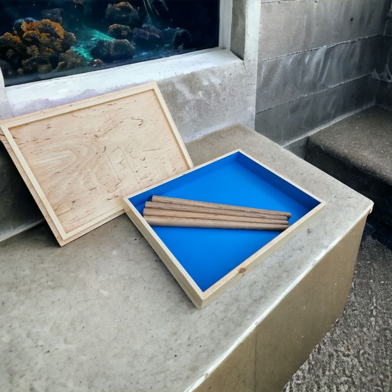Ocean Table, Miniature Sandbox, Meditation Sand Box, Sand Ceremony Set ...