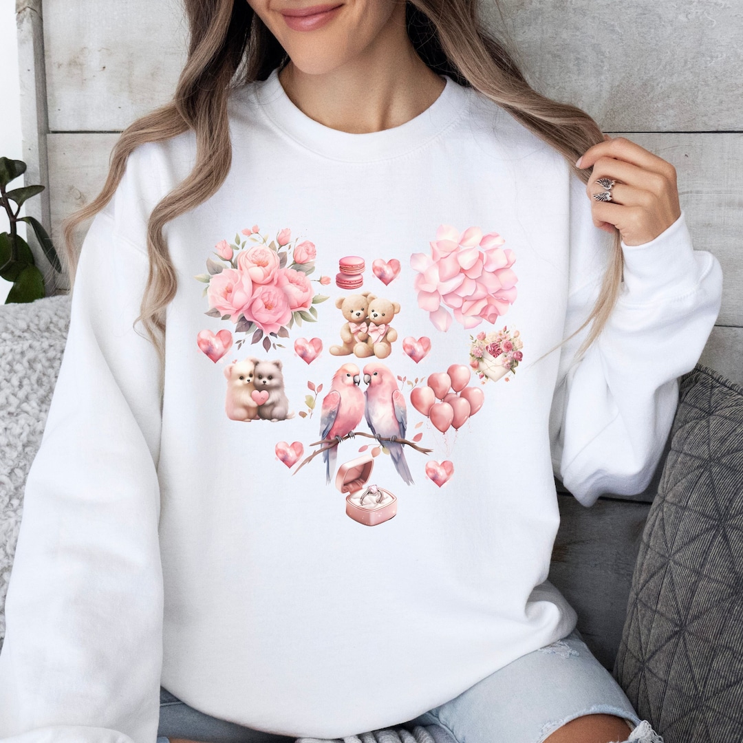 Valentines Day Sweatshirt Valentines Day Sweater Valentines - Etsy