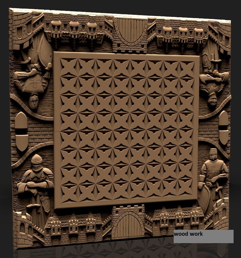 3d Chess Board Model-3d Stl Drawing Files for Cnc Machine-3d Printer ...