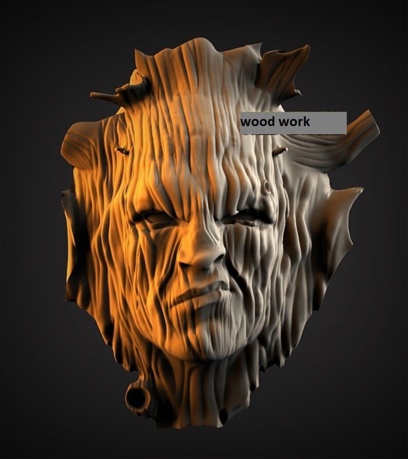 3d Forest Man Face Relief Model-3d Stl Drawing Files for Cnc Machine-3d ...