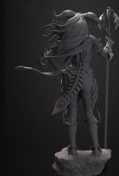 Stl File,3d Warrior Woman,3d Stl Model,stl for Print,3d Printer Files ...