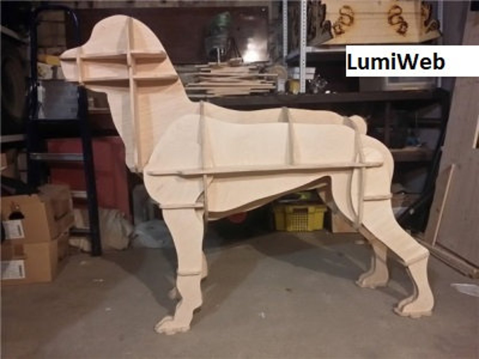 Cutting Parametric Dxf Dog Model-wood Working Wood Furniture Cnc and ...