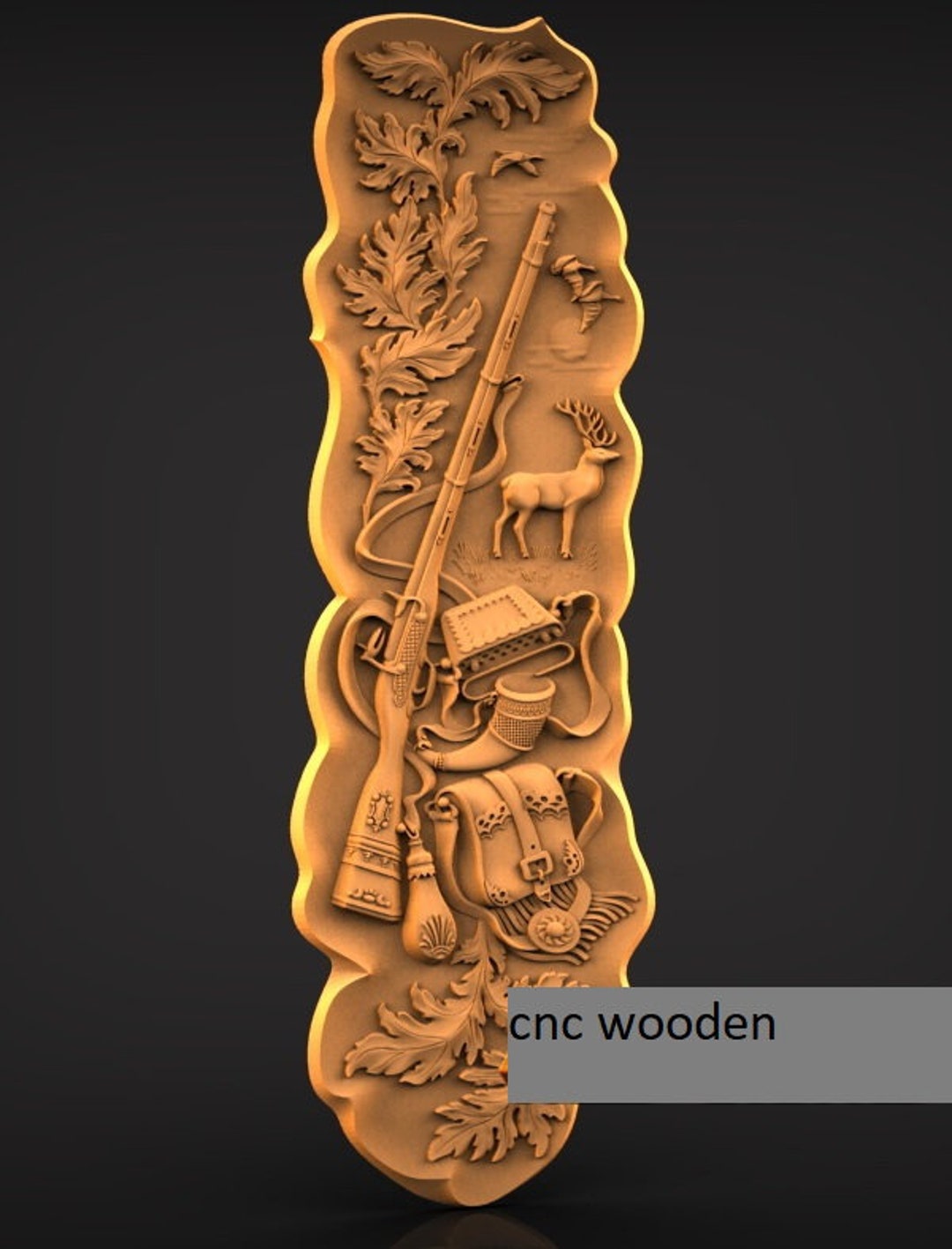 3d Forest Hunting Relief Model-3d Stl Drawing Files for Cnc Machine-3d ...