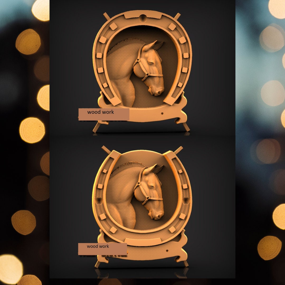 3d Stl Relief Model-3d Stl Horse Model-cnc Machine and 3d Printer Files ...
