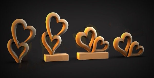 3d Stl Model,3d Heart Statue,3d Printer and Cnc Machine,stl for Print ...