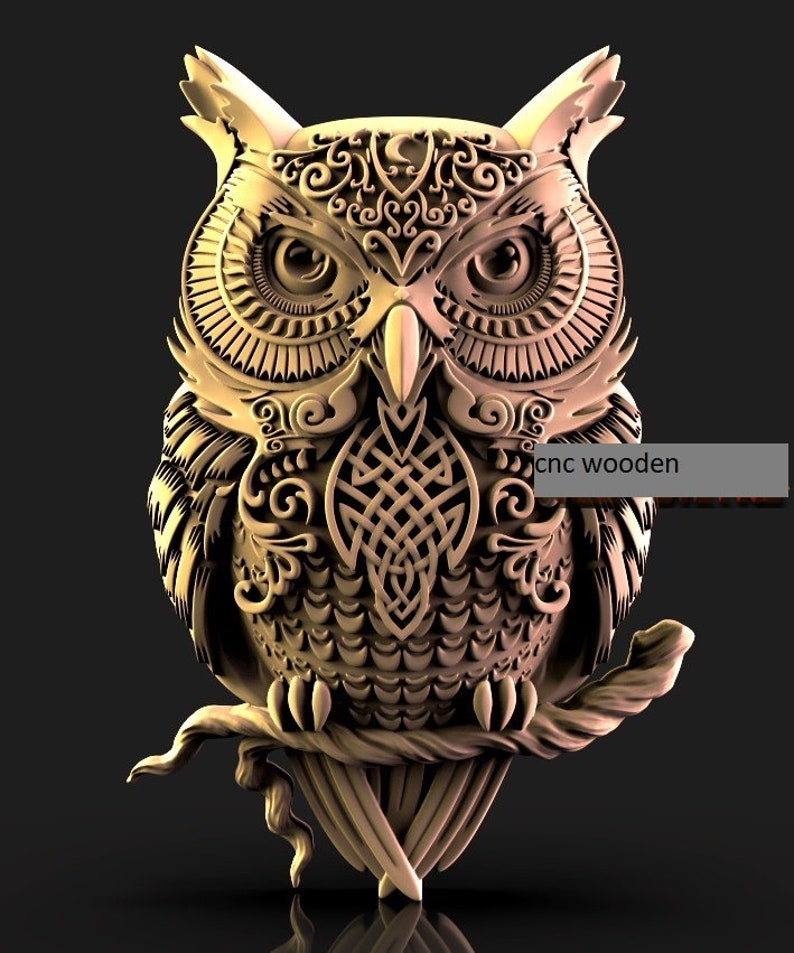 Modelo de relieve de búho 3d modelo stl 3d máquina cnc y archivos de ...