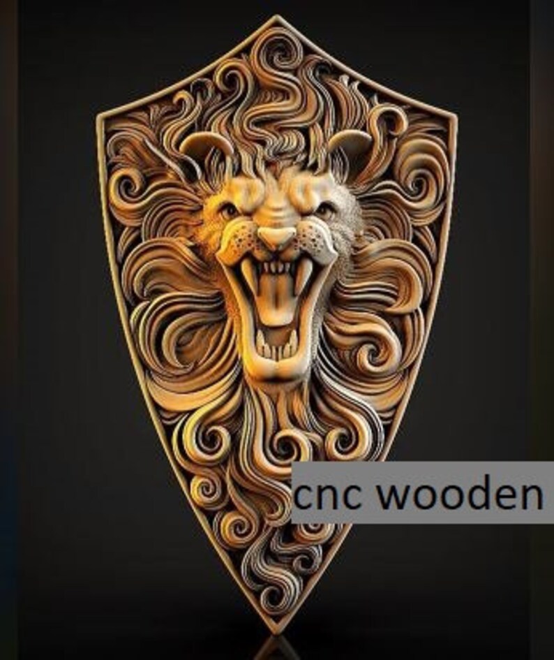 3d Lion Head Relief Model-3d Stl Drawing Files for Cnc Machine-3d Printer-cnc Router Engraver ...