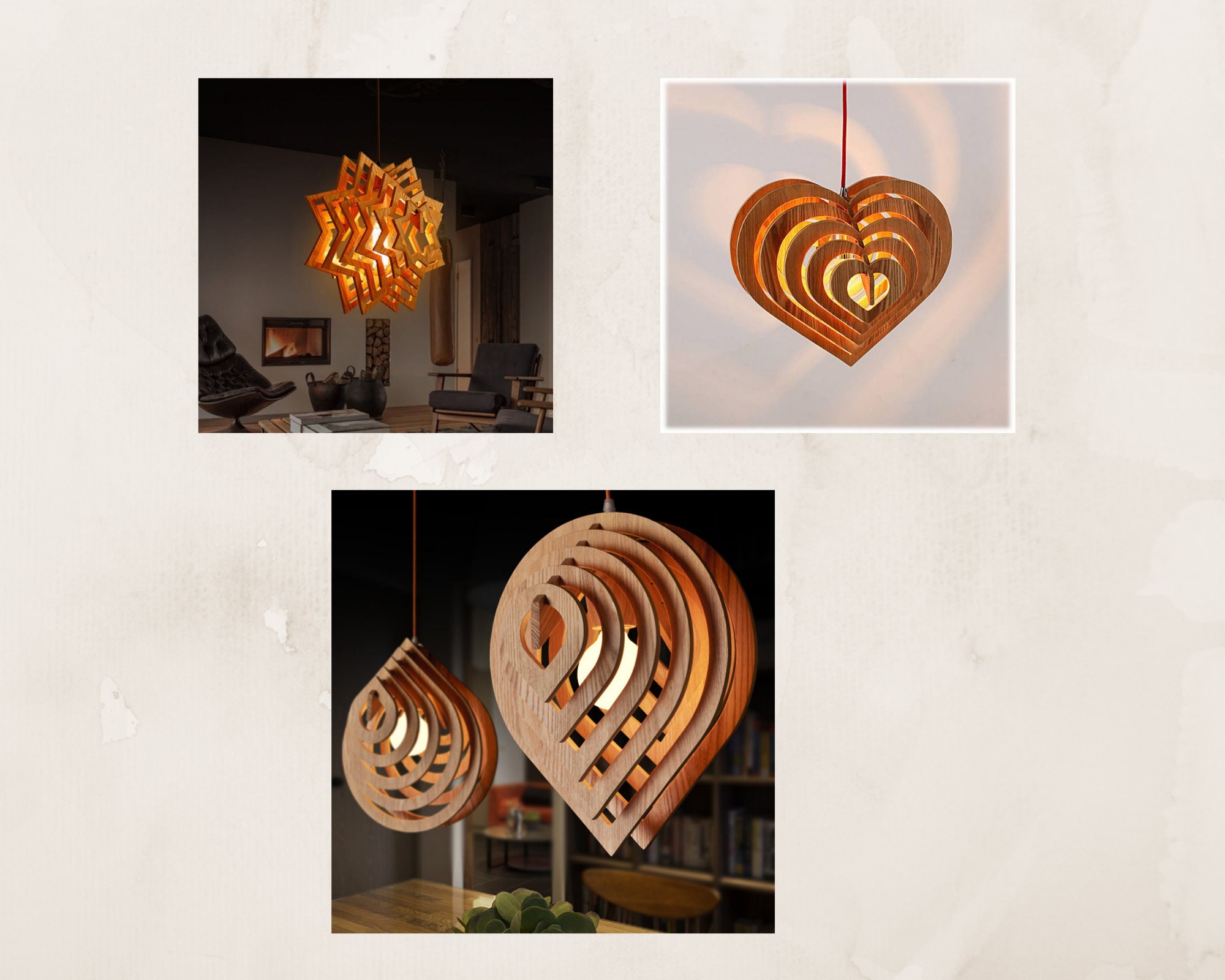 Wood Lamp Model-3d Dxf and Cdr Files Digital Files-parametric - Etsy