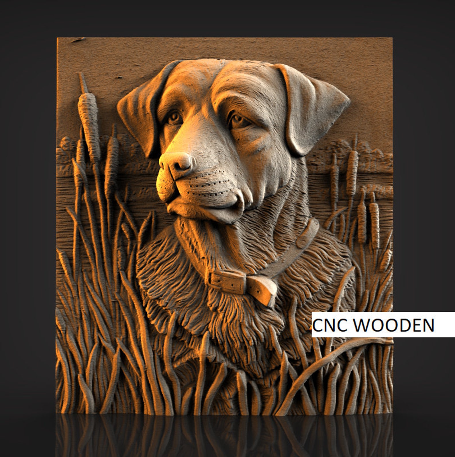 3d Dog Relief Model-3d Stl Drawing Files for Cnc Machine-3d Printer-cnc ...