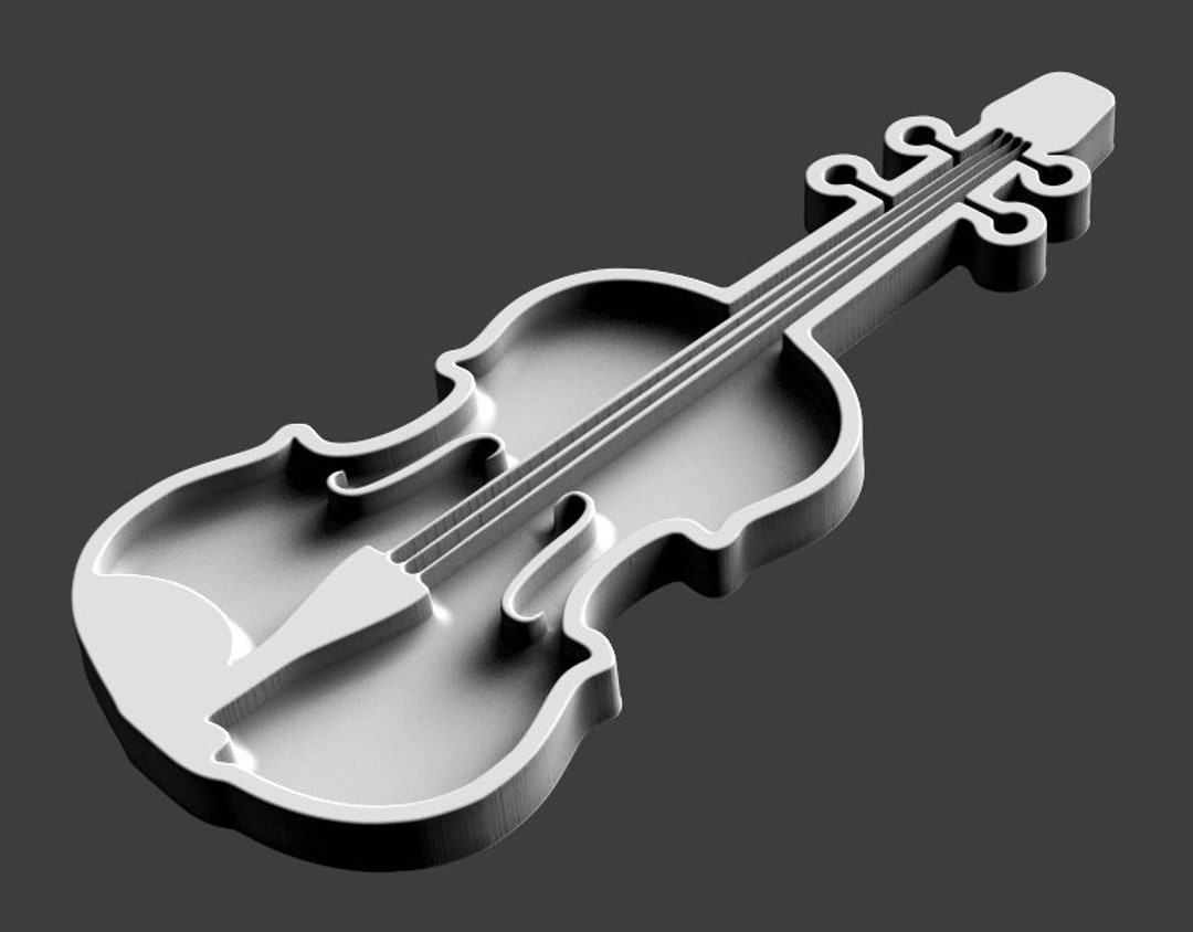 3d Stl Model,3d Violin Relief,cnc Machine,artcam,3d Printer Files,3d ...
