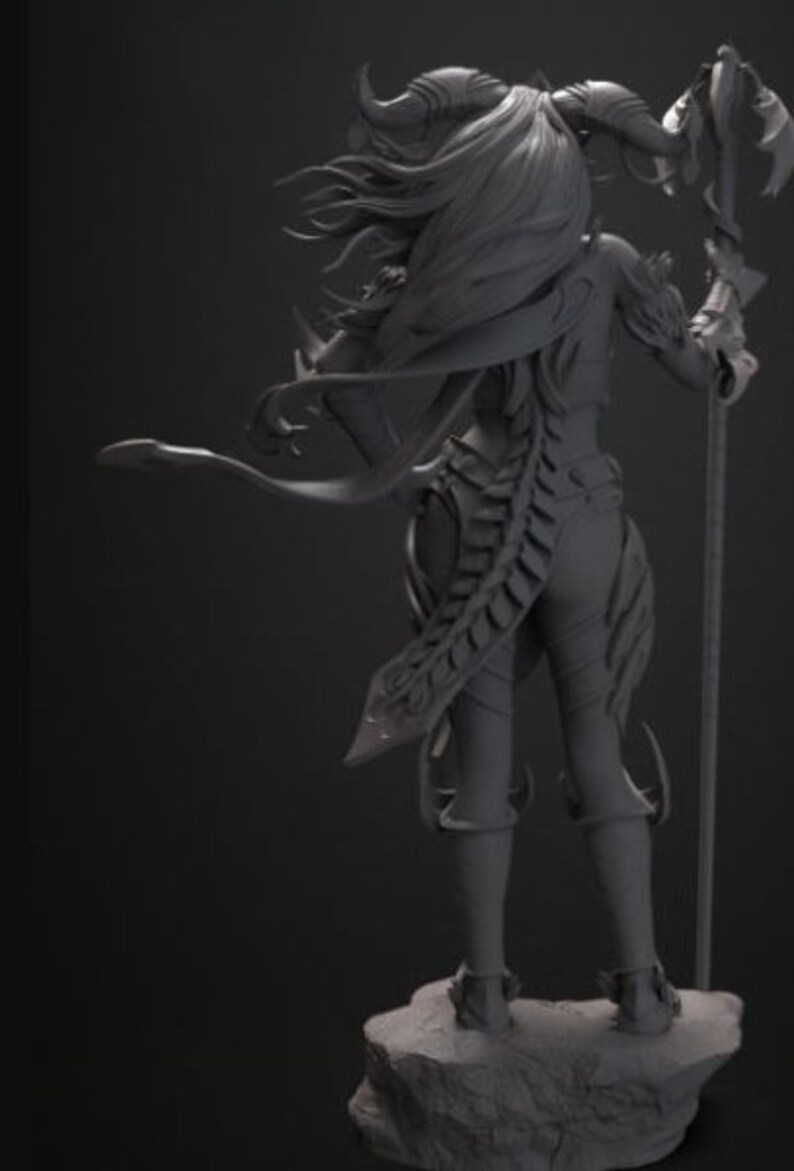 Stl File,3d Warrior Woman,3d Stl Model,stl for Print,3d Printer Files ...