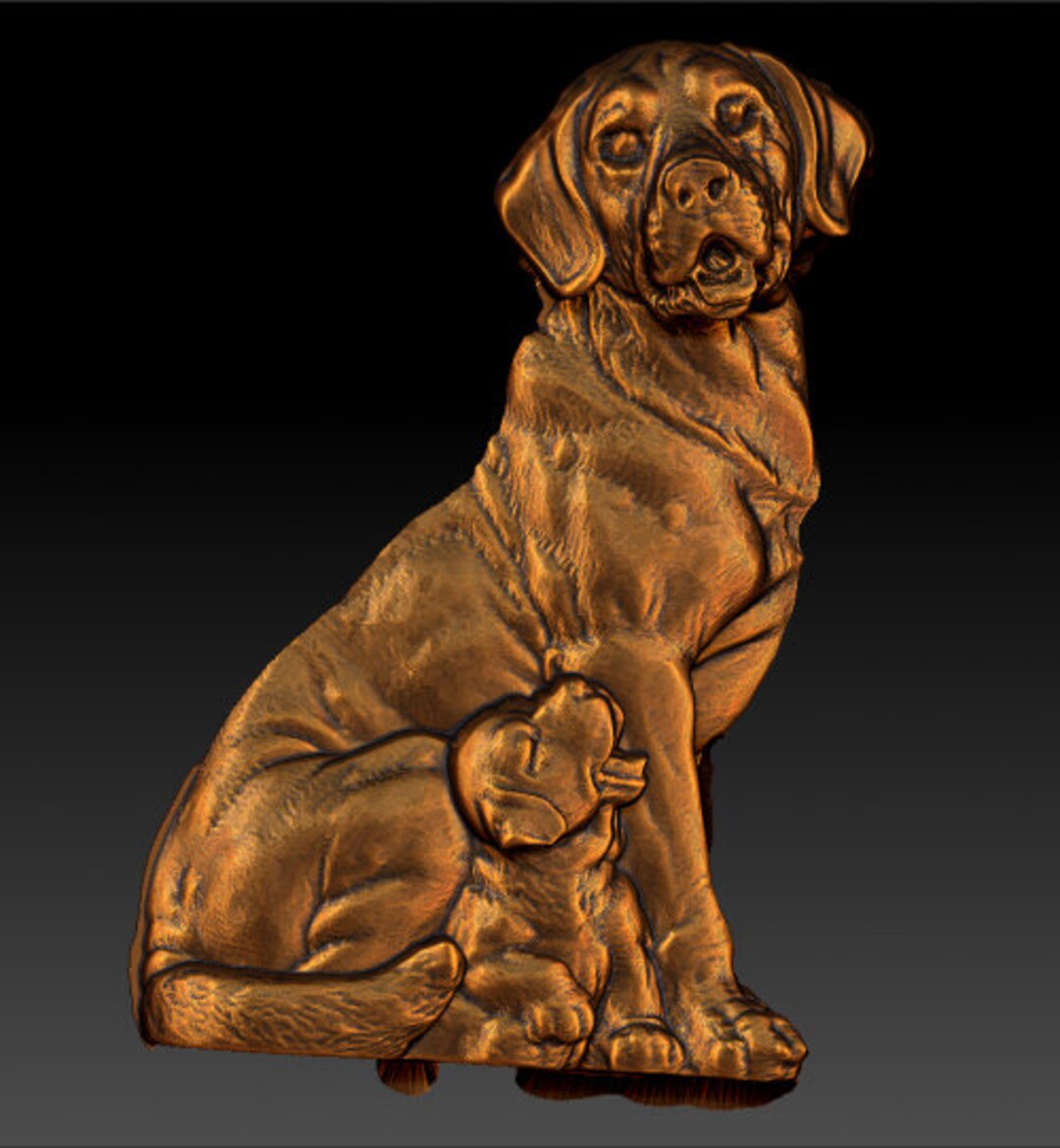 3d Dogrelief Model-3d Stl Model Cnc Machine and 3d Printer - Etsy
