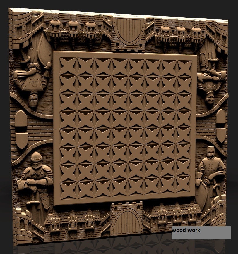 3d Chess Board Model-3d Stl Drawing Files for Cnc Machine-3d Printer-cnc Router Engraver,wood ...