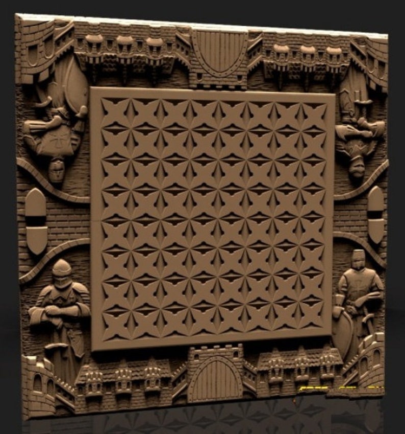 3d Chess Board Model-3d Stl Drawing Files for Cnc Machine-3d Printer ...