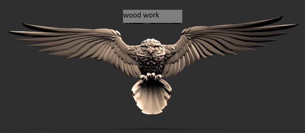 3d Stl Owl Relief Model-3d Stl Drawing Files for Cnc Machine-3d Printer-cnc Router Engraver,wood ...