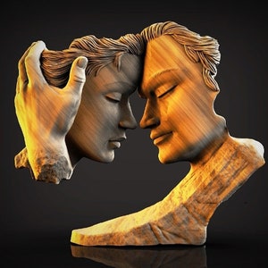 3d Man-woman Love Relief Model-3d Stl Drawing Files for Cnc Machine-3d ...