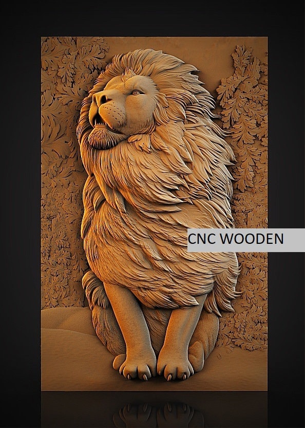 3d Fantastic Lion Relief Model-3d Stl Drawing Files for Cnc Machine-3d Printer-cnc Router ...