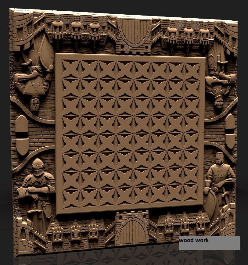 3d Chess Board Model-3d Stl Drawing Files for Cnc Machine-3d Printer-cnc Router Engraver,wood ...