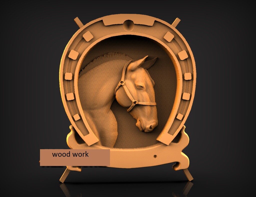 3d Stl Relief Model-3d Stl Horse Model-cnc Machine and 3d Printer Files ...