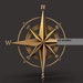 3d Compass Relief Model-3d Stl Model-cnc Machine and 3d Printer Files ...
