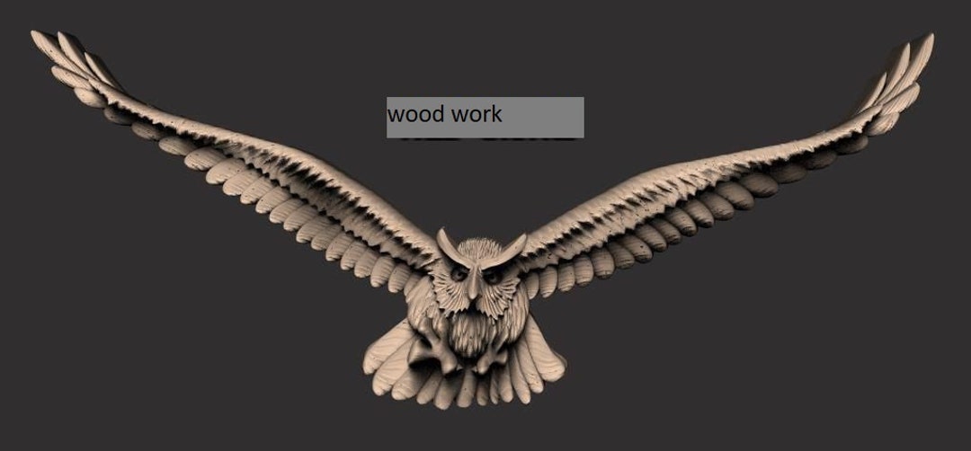 3d Stl Owl Relief Model-3d Stl Drawing Files for Cnc Machine-3d Printer ...