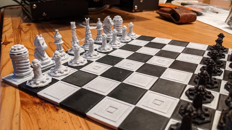 3d Chess Set,3d Stl Model,stl for Printing,3d Chess Game File for 3d ...