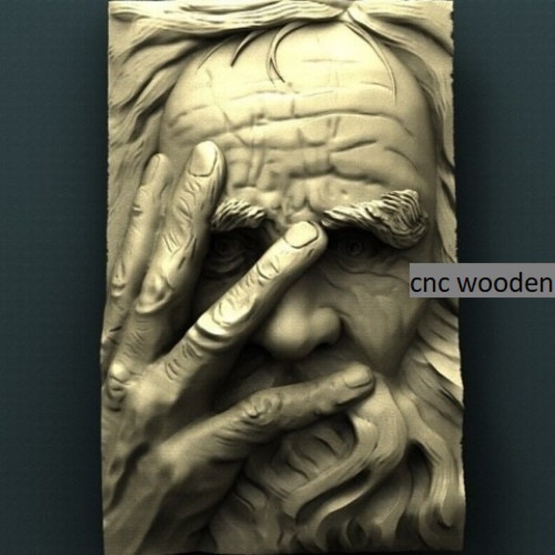 3d Man Face Relief Model-3d Stl Drawing Files for Cnc Machine-3d ...