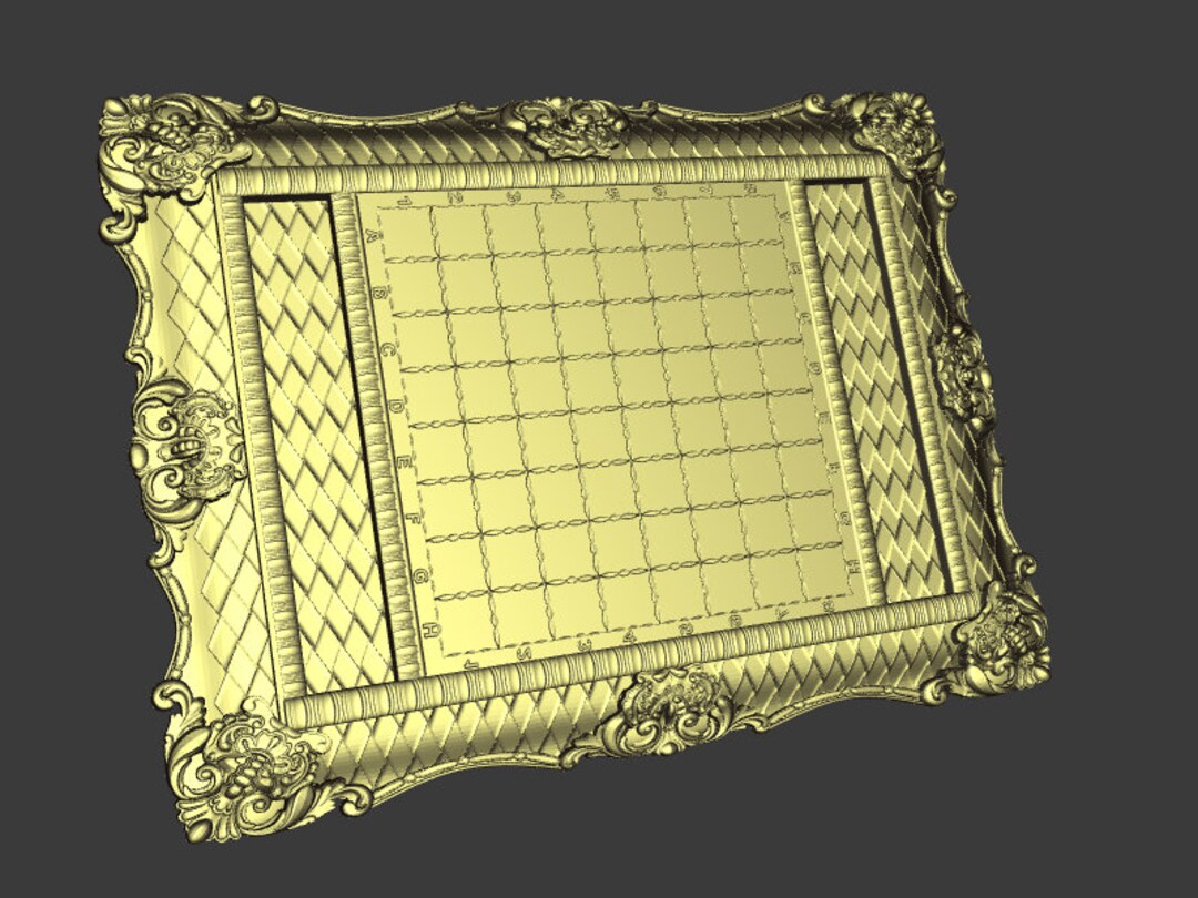 3d Chess Board Model-3d Stl Drawing Files for Cnc Machine-3d Printer-cnc Router Engraver,wood ...