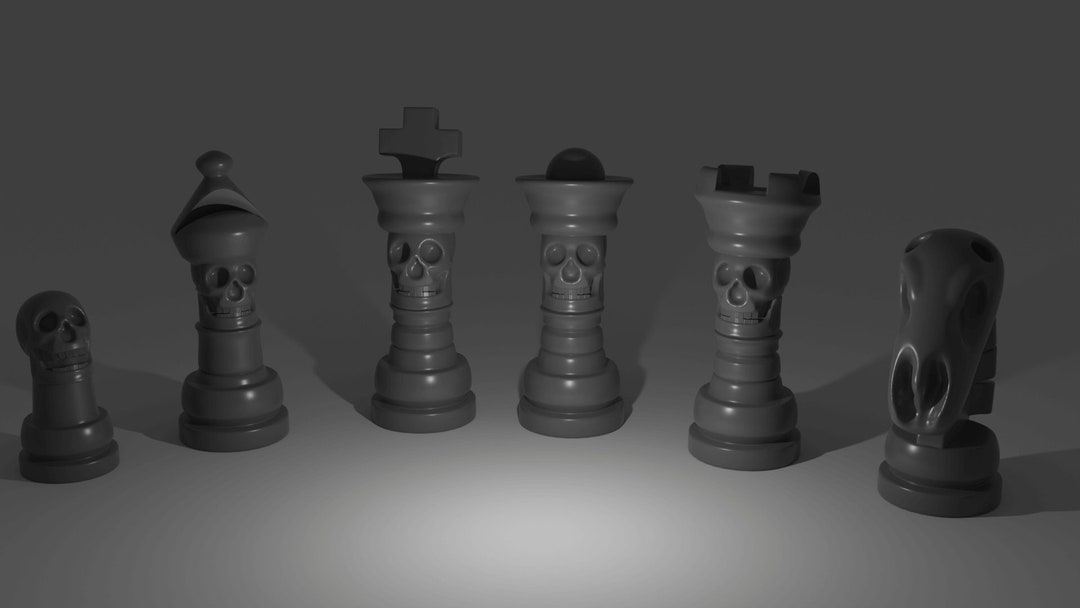 Stl Model,3d Chess Game,3d Print Stl Files,3d Printign Files,digital ...
