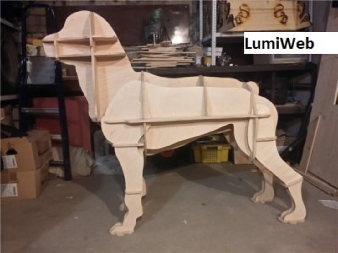 Cutting Parametric Dxf Dog Model-wood Working Wood Furniture Cnc and ...