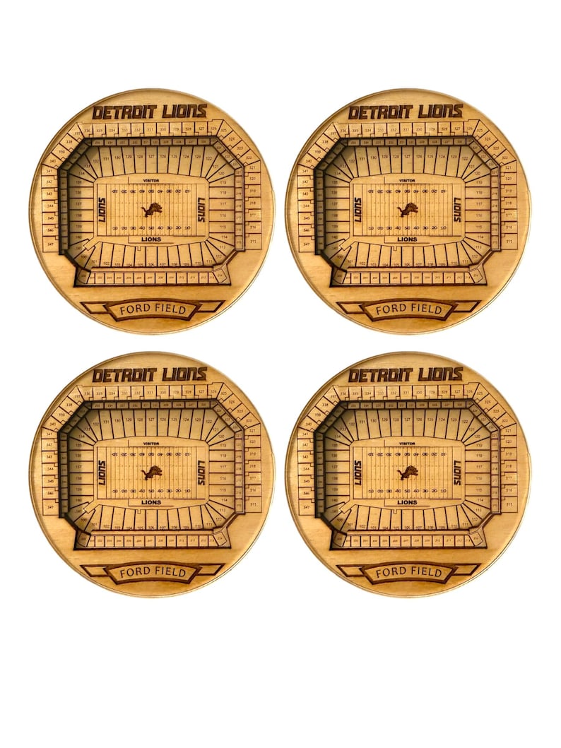 Custom 3D Laser Engraved Stadium Coasters - Etsy