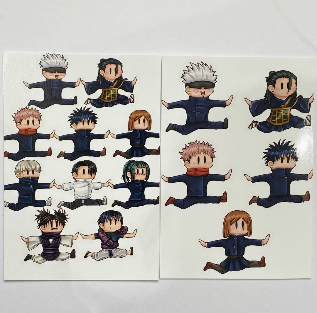 Jujutsu Jump Prints | Jjk | Gojo | Geto | Itadori | Megumi | Nobara ...