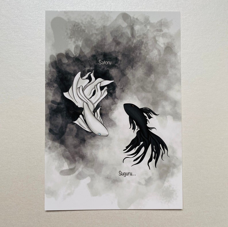 Satosugu Beta Fish Print | Jujutsu Kaisen | Gojo | Geto - Etsy