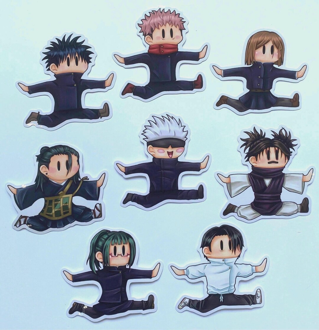 Jujutsu Jump Vinyl Stickers | Jjk | Gojo | Geto | Itadori | Megumi ...