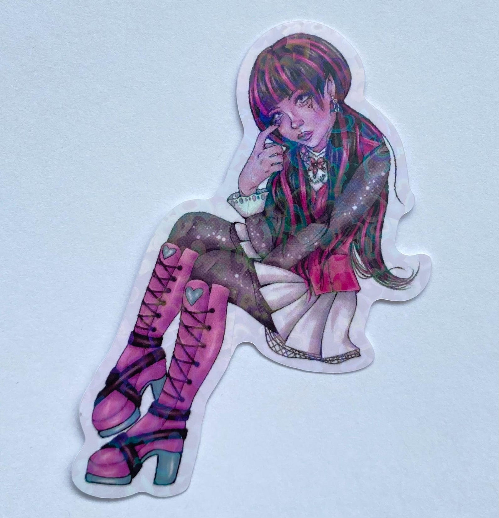 Vampire Ghoul Vinyl Sticker | Monster - Etsy
